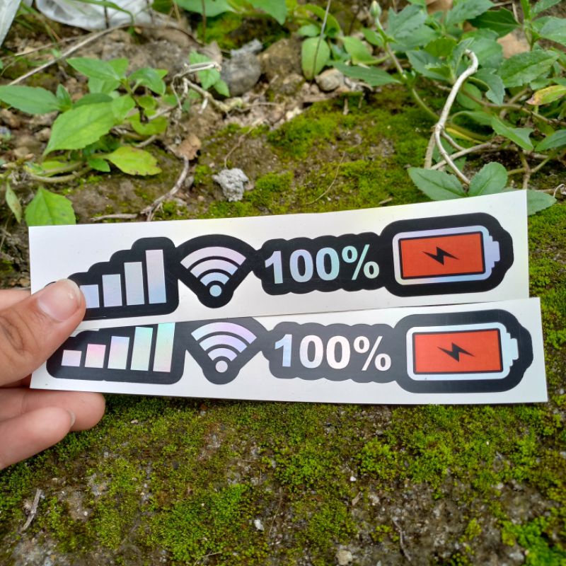 Jual STIKER VIRAL BATRAI WIFI SINYAL / STICKER BATERAI KEREN | Shopee ...