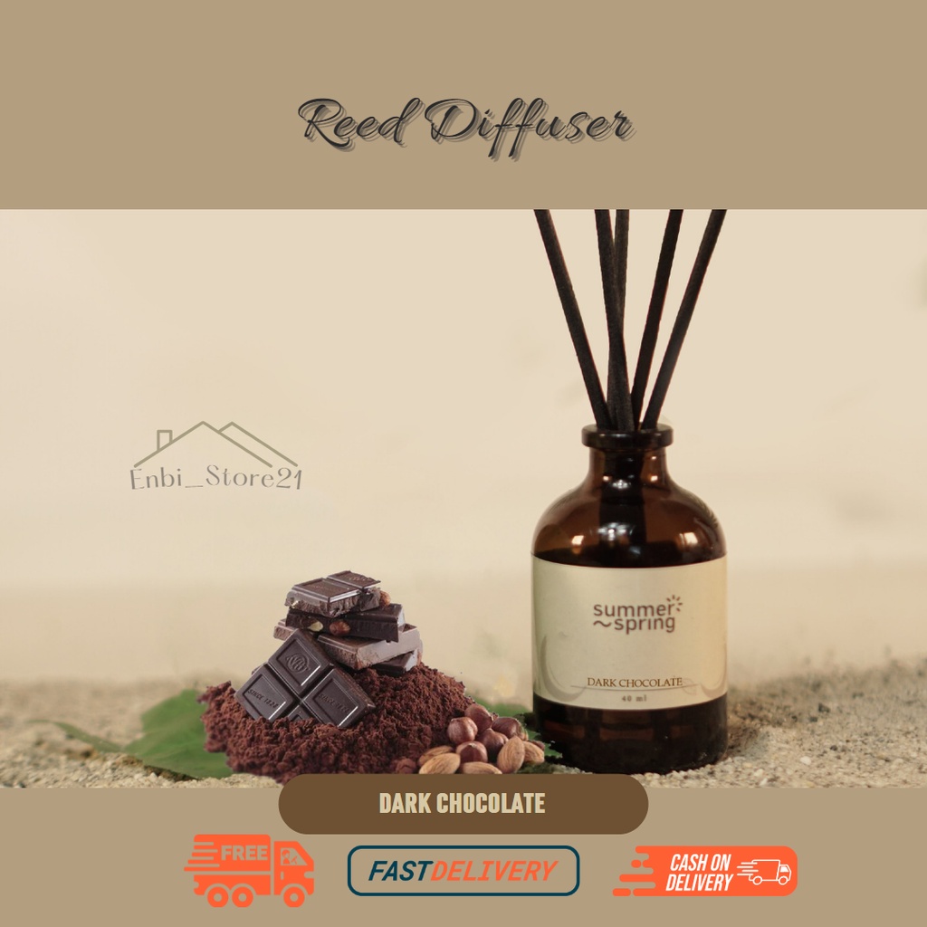 Jual REED DIFFUSER DARK CHOCOLATE BY SUMMER SPRING PENGHARUM RUANGAN ...