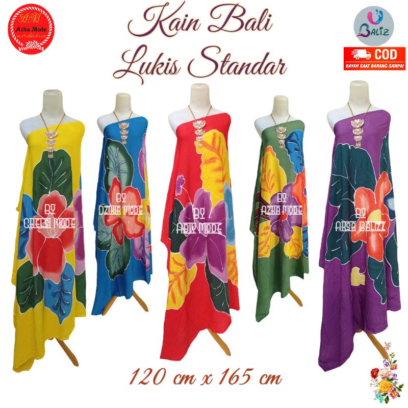 Jual Kain Bali Pantai - Kain Bali Motif New Lukis Standar - Sarung ...