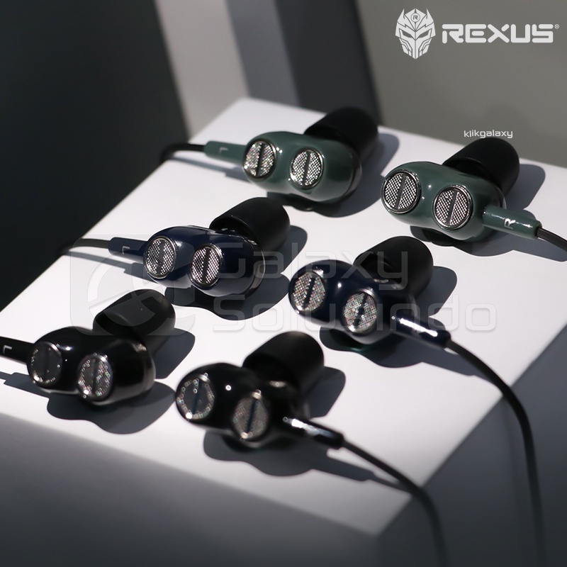Jual Rexus EP4 Earphone Gaming Dual Driver With Mic | Shopee Indonesia