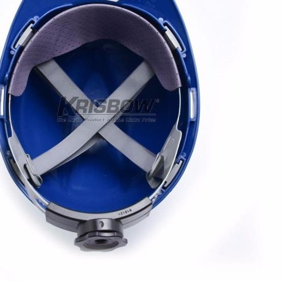 Jual HELM SAFETY BIRU KRISBOW/HELMET FRONT BRIM BLUE/HELM PROYEK ...