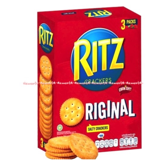 Jual Ritz Crackers Original 300gr Salty Crackers 3pack kemasan Snack ...