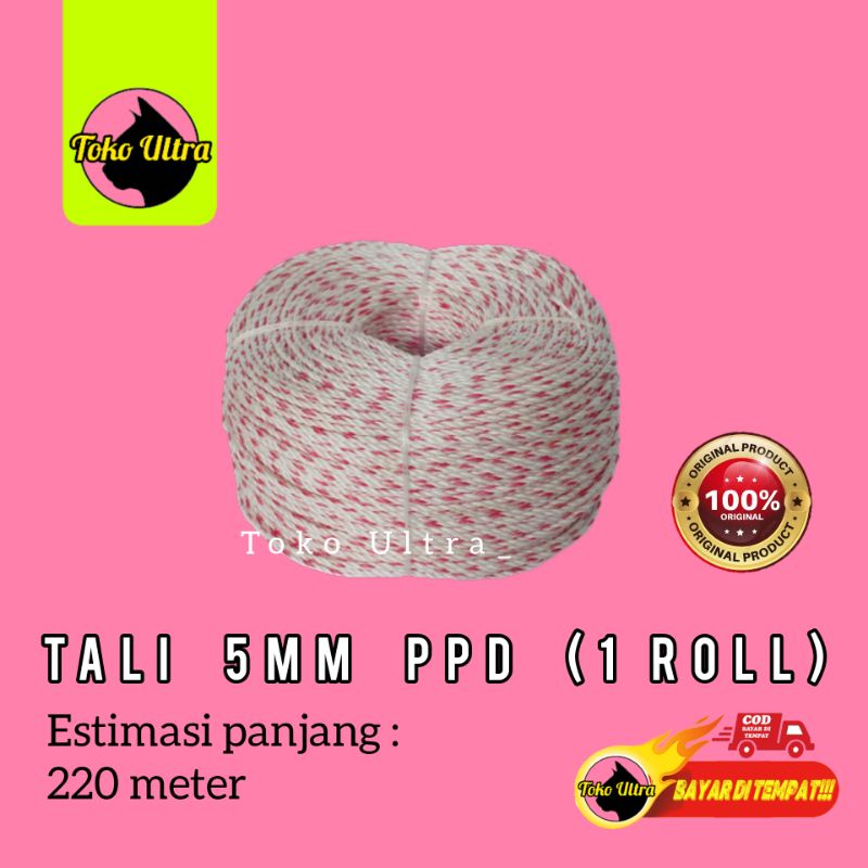 Jual TAMBANG PPD 5MM / TALI 5MM PPD / TAMPAR PPD / TALI MOBIL BAK ...