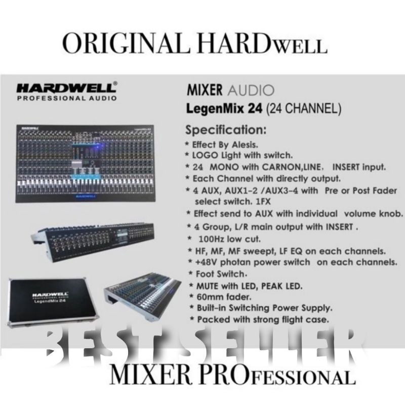 Jual Mixer HARDWELL LegenMix 24 Original 24 Channel | Shopee Indonesia