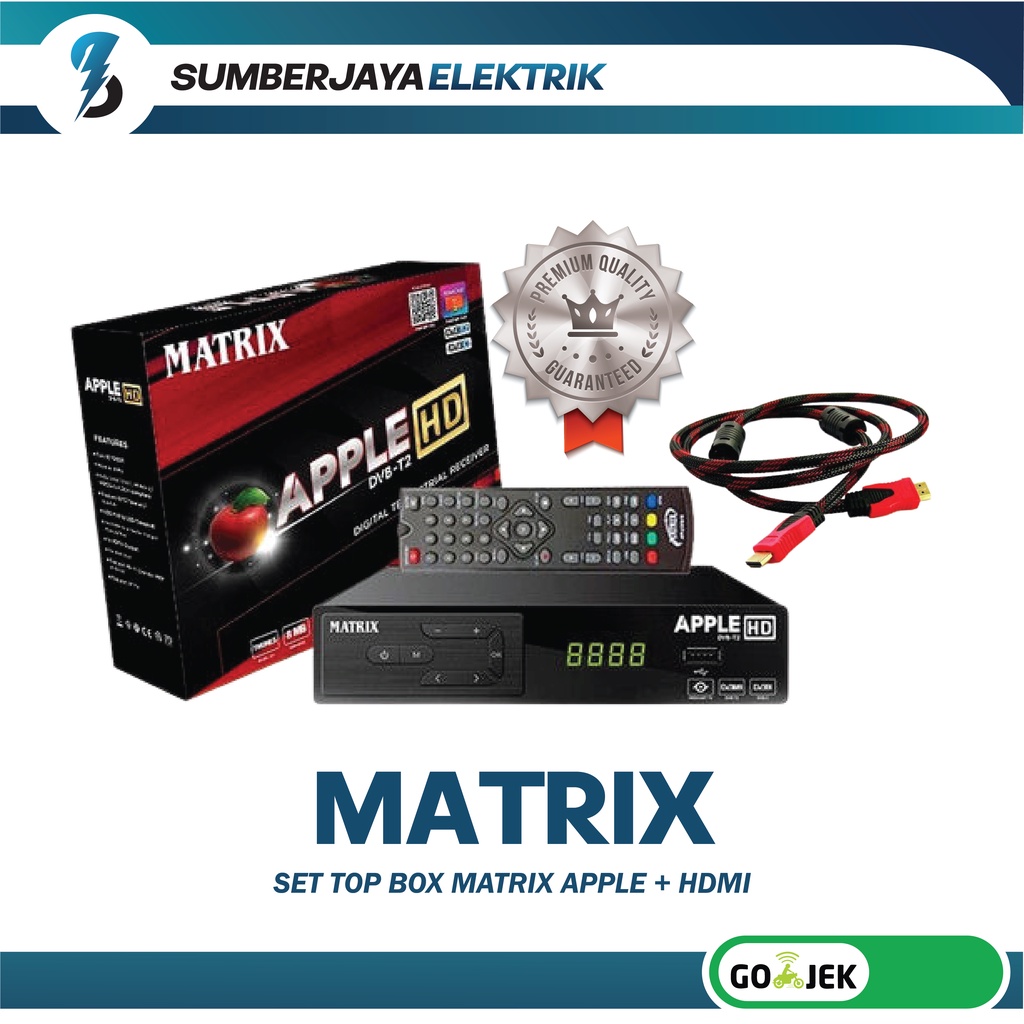 Jual Set Top Box STB Matrix Aple Apple Merah TV Digital Youtube Tiktok ...