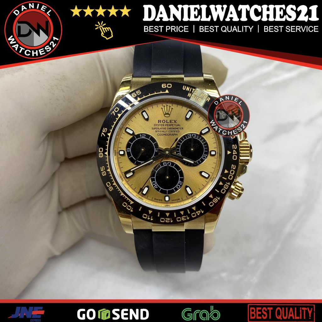 Jual JAM TANGAN MODEL DYTNA BLACK-GOLD DIAL (EWF) | Shopee Indonesia