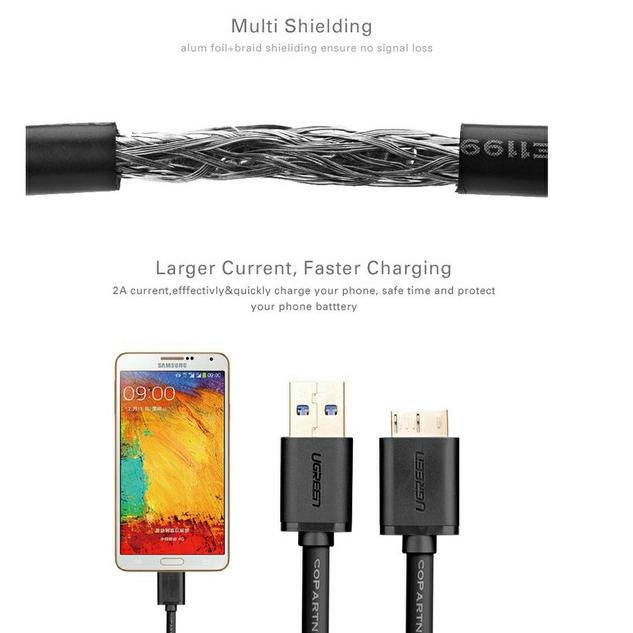 Jual KABEL EXTERNAL HARDDISK USB 3.0 CABLE HDD HD HARDISK 2 METER ...