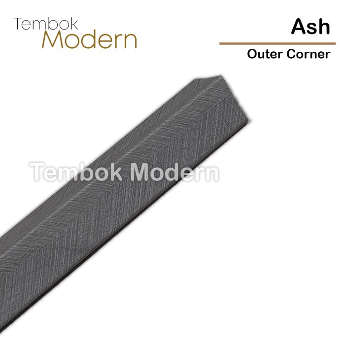 Jual LIS SIKU Outer Corner Ash for Wall Panel WPC PANJANG 280 CM ...