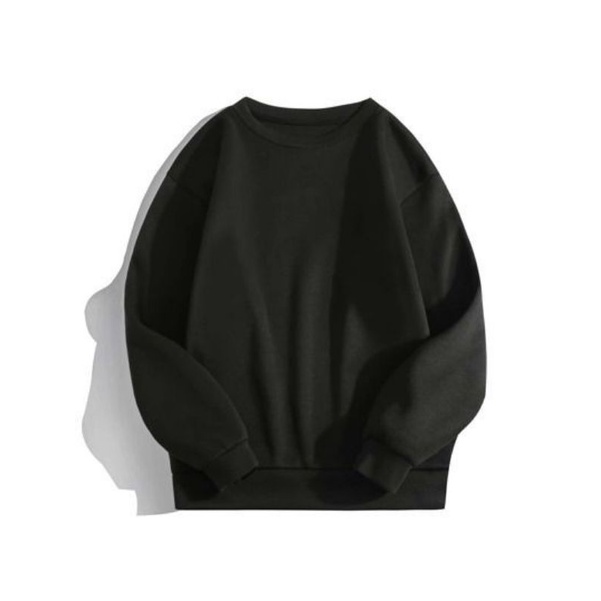 Jual Sweater Hitam Polos Crewneck hitam pria wanita | Shopee Indonesia