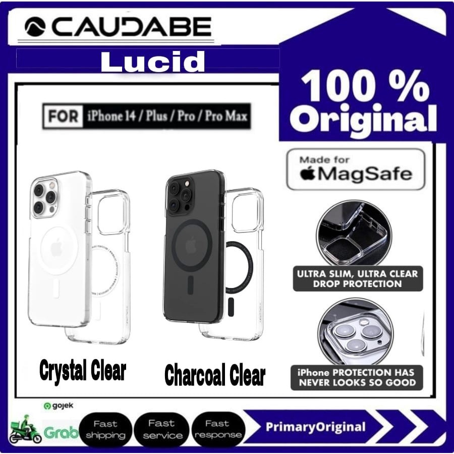 Jual Case iPhone 14 Pro Max Plus Case Caudabe Lucid Clear Magsafe ...