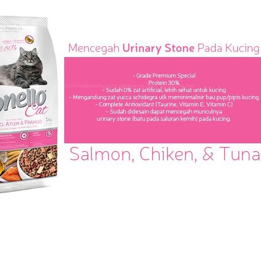 Jual Makanan Kucing / Cat Food Monello Adultos Urinary Stone ...
