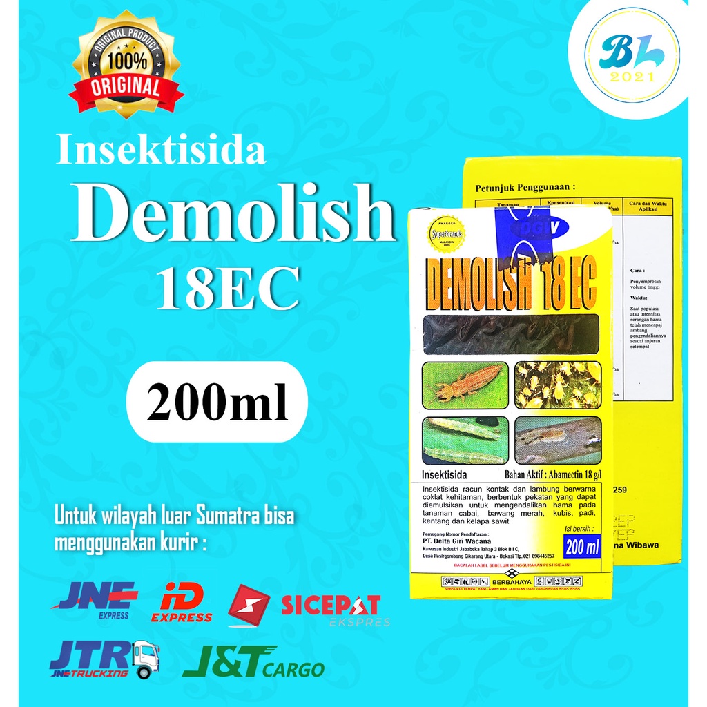 Jual Insektisida Demolish 18EC 200ml. Untuk mengendalikan hama pada ...