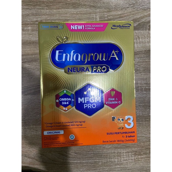 Jual Enfagrow A+ 3 Susu Original Box - 1800gr | Shopee Indonesia