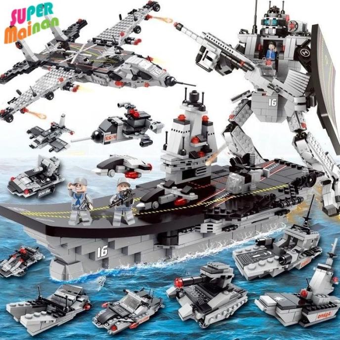 Jual Mainan Lego Anak Laki Laki Besar Warship Balok Susun | Shopee ...