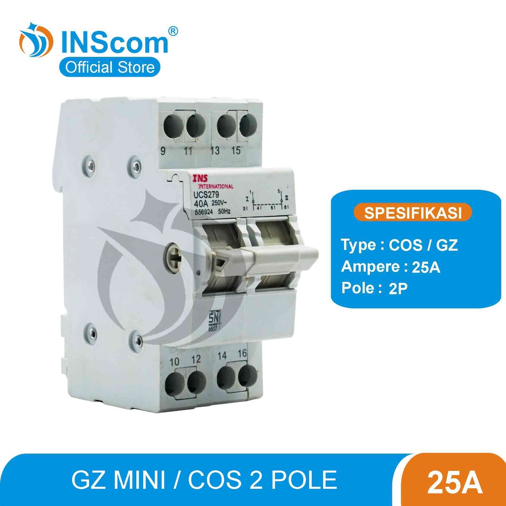 Jual COS / CHANGE OVER SWITCH / OHM SAKLAR / CAM STARTER GZ 2P 25A | Shopee Indonesia