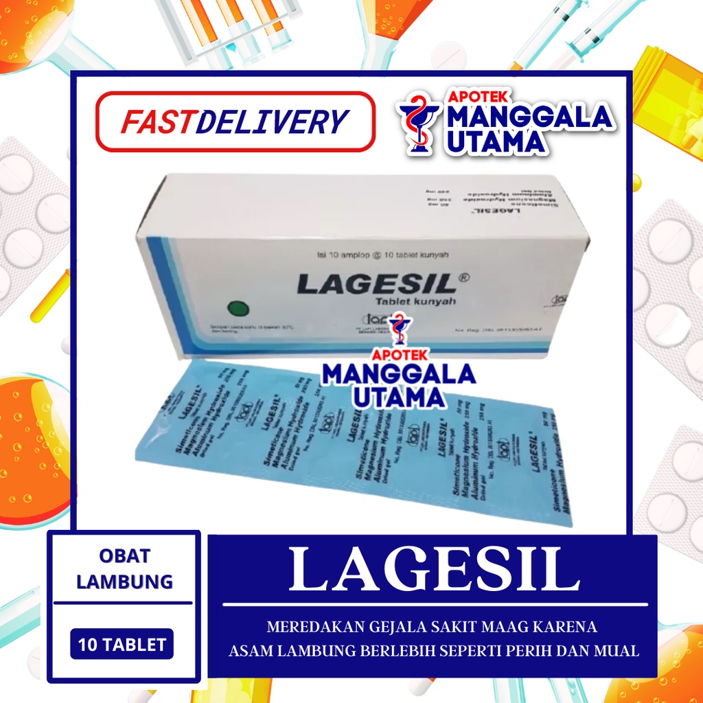 Jual LAGESIL PER STRIP ISI 10 TABLET | Shopee Indonesia