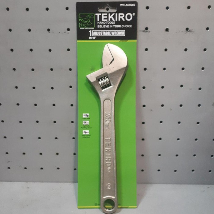 Jual TEKIRO KUNCI INGGRIS BAGO 10" ADJUSTABLE WRENCH EU 10 INCH WR ...