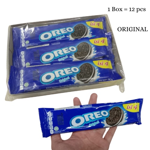 Jual Biskuit Oreo 1 pack (12 pcs) @36.8gr Oreo Original Coklat Stroberi ...