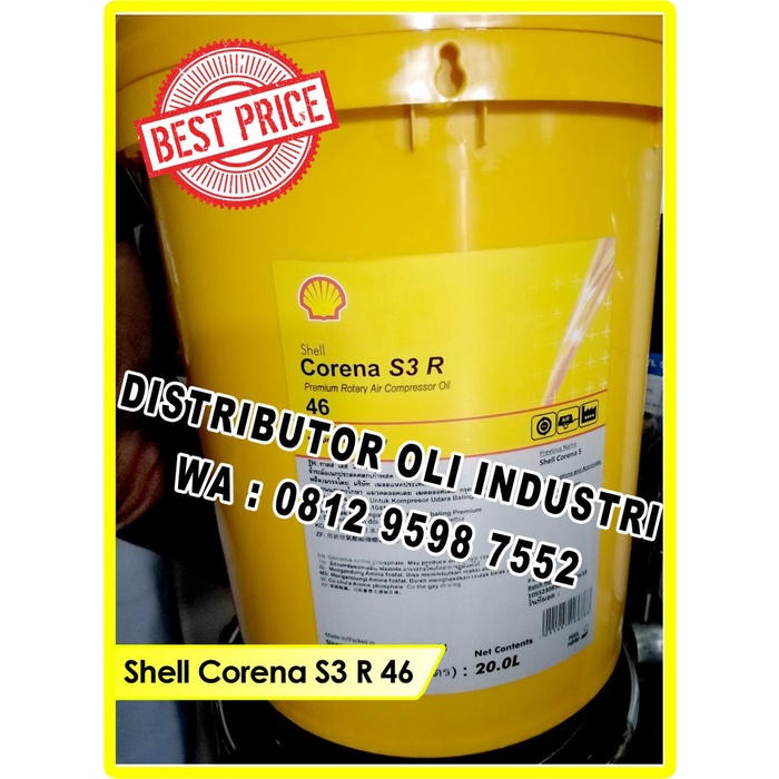 Jual Tempat Oli Shell Corena S3 R 46 ( Oli Premium Kompresor ) | Shopee ...