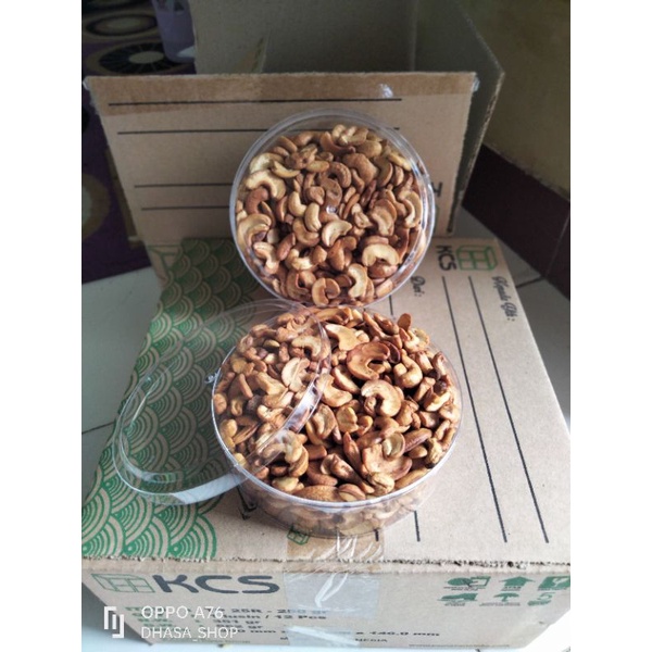 Jual mete belah pecah /mete rasa bawang 250grm /mete Sulawesi | Shopee ...