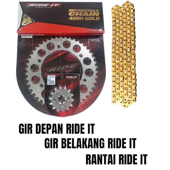 Jual GIR SET/GEAR 1SET RIDE IT ORIGINAL 428 R15 V3/R15 V4/MT 15 NEW ...