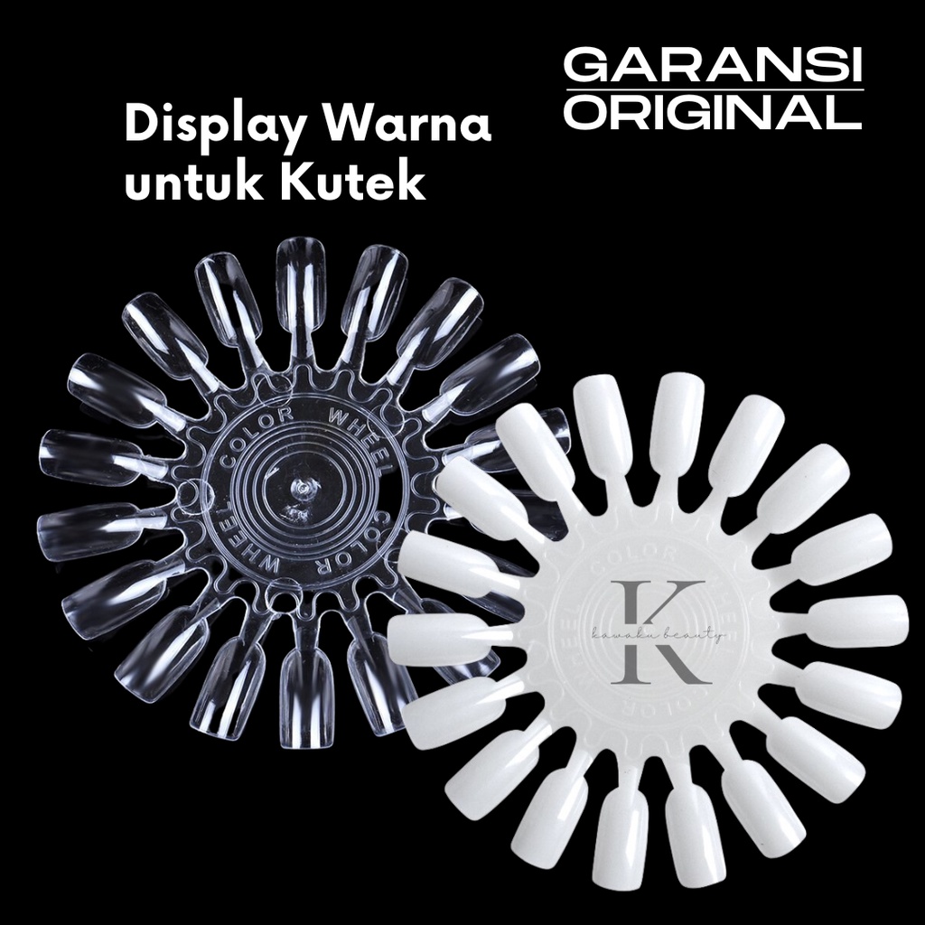Jual Display Warna Kuku Palsu / Color Chart Round Bulat | Shopee Indonesia
