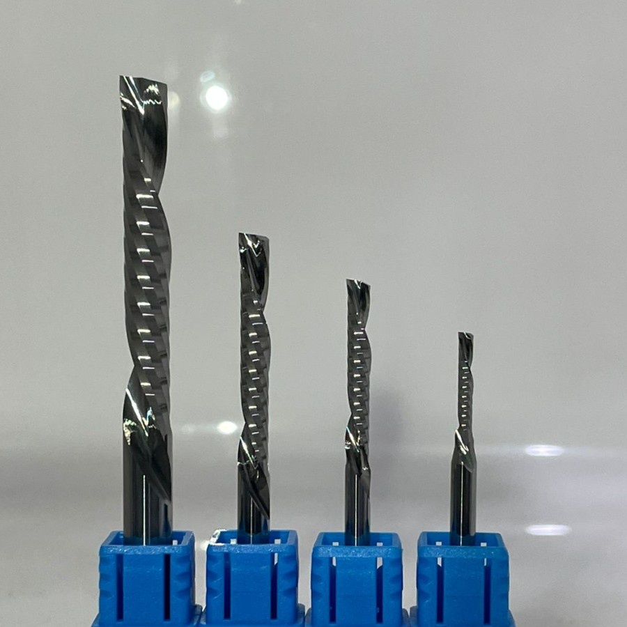 Jual Single Flute Down Endmill 1F Down Router Bit Tungsten Carbide MDF ...