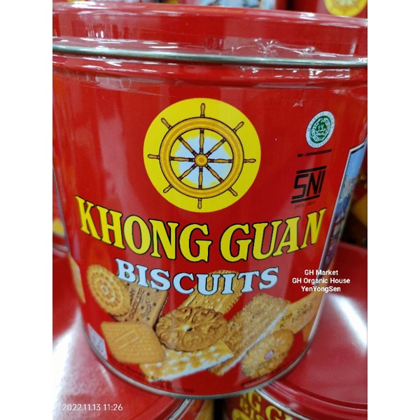 Jual Biskuit Khong Guan 650g Kaleng Bulat Biscuit KhongGuan Tin Roti ...