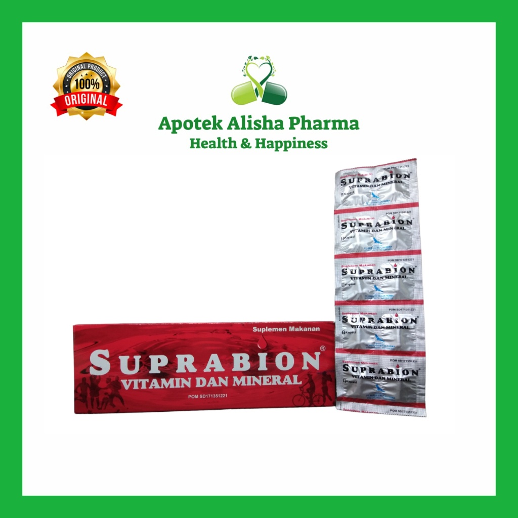 Jual Suprabion Kapsul Strip / Box - Suplemen Multivitamin Zat Besi ...