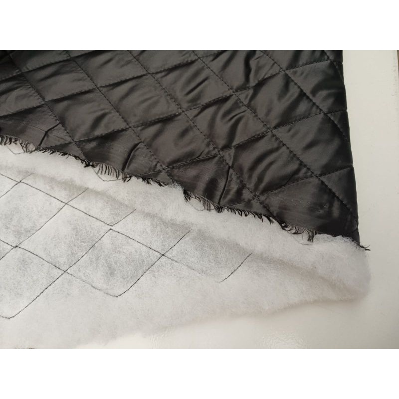 Jual Kain quilting parasut dakron furing jaket 6oz hitam | Shopee Indonesia