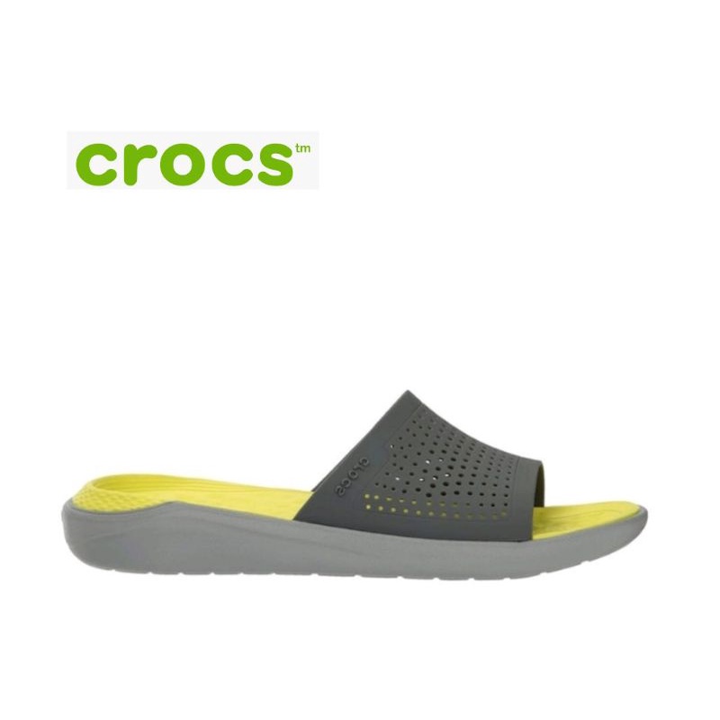 Jual Crocs Literide slide Unisex / Sandal Crocs Literide slide | Shopee Indonesia