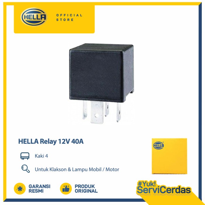 Jual HELLA Relay 12V 40A | Shopee Indonesia