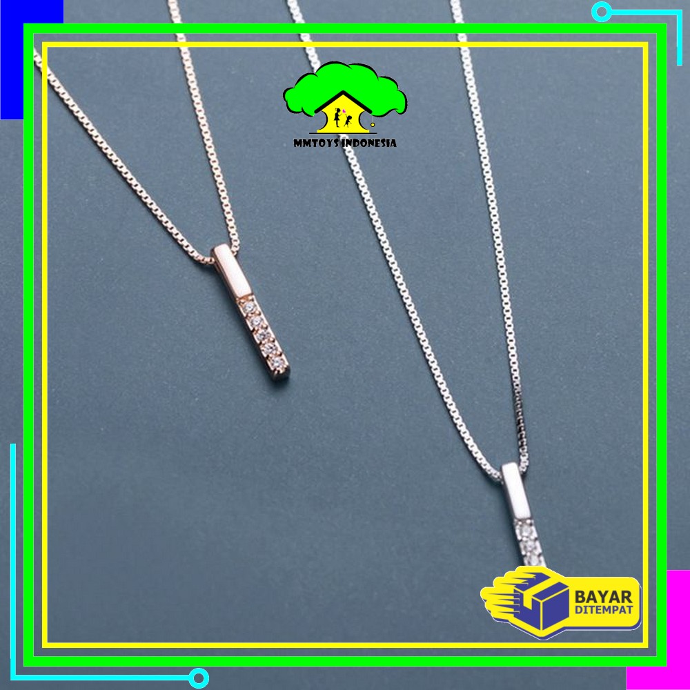 Jual MI-K60 Kalung Bandul Mutiara Korea Style Perhiasan Kalung Titanium ...