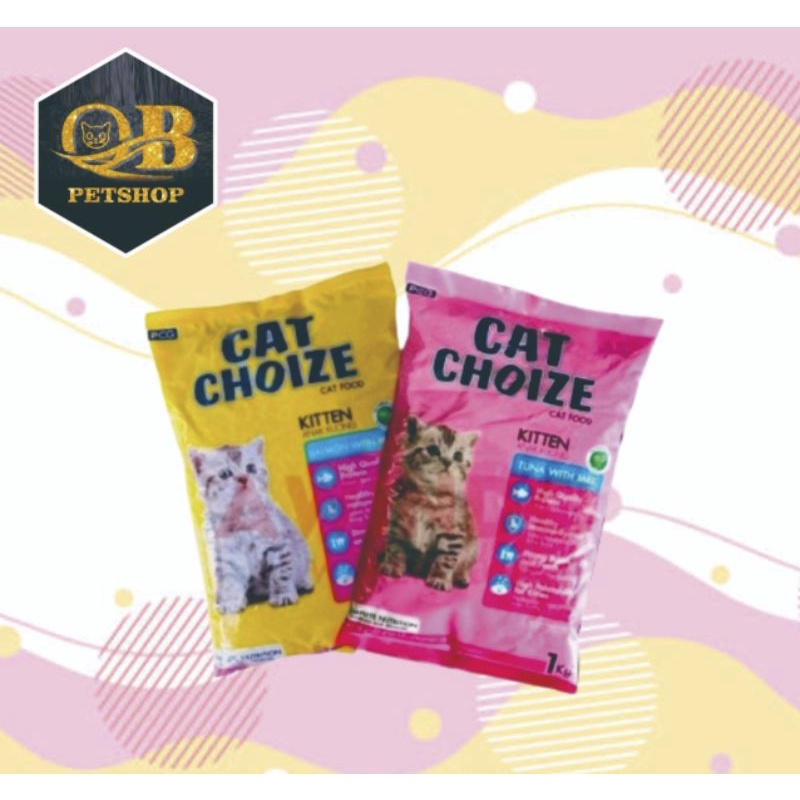 Jual Cat Choize Kitten Cat Food Tuna Milk 1 kg / Makanan Anak Kucing ...