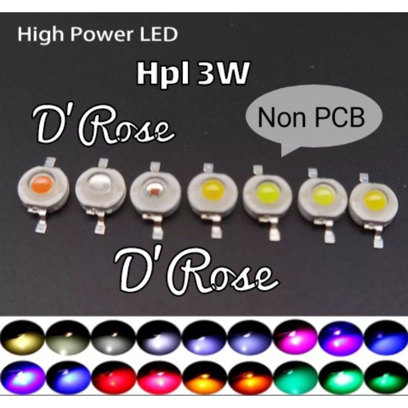 Jual LED Hpl 3W Non Heatsink / PCB | Shopee Indonesia
