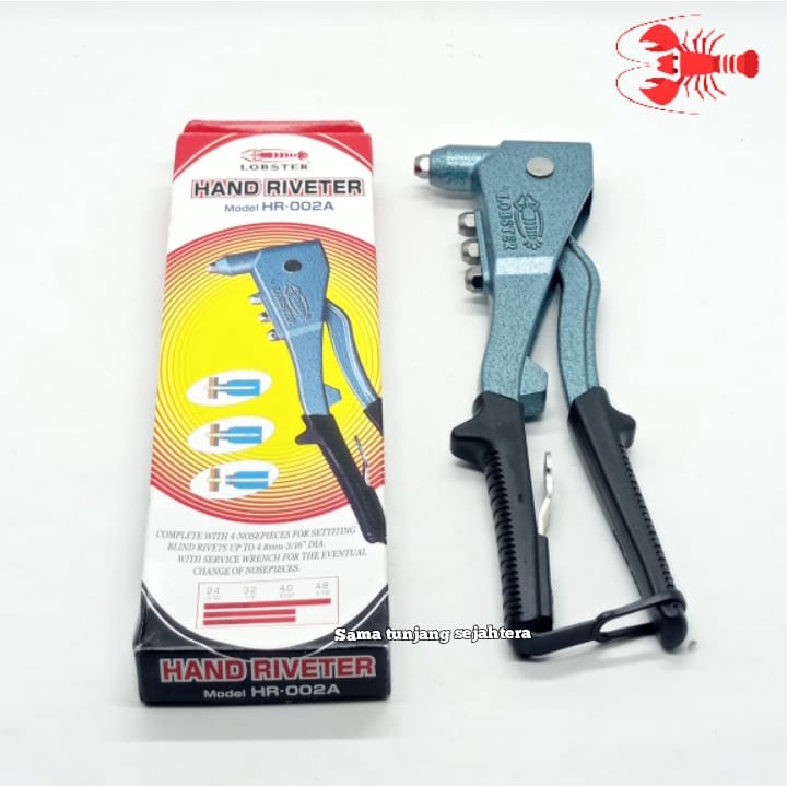 Jual LOBSTER TANG RIVET HR 002A / HAND RIVETER LOBSTER HR 002 A / TANG ...