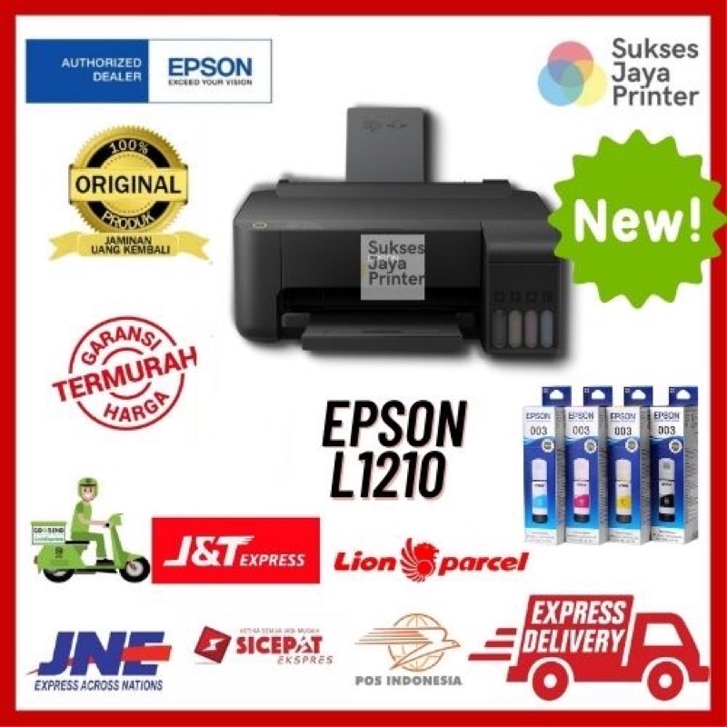 Jual Printer EPSON L1210 PRINT ONLY original garansi resmi epson 2 ...