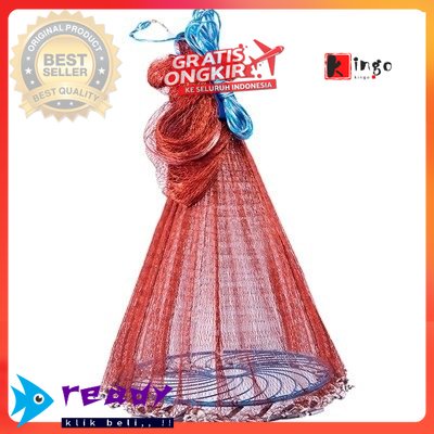 Jual jala ikan jaring ikan Fishing Net Nylon Line Throw Fishnet Hand ...
