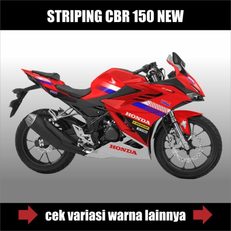 Jual STRIPING MOTOR CBR150R K45R NEW 2021 2022 / DECAL STIKER SEMI FULL BODY HONDA ALL NEW CBR ...