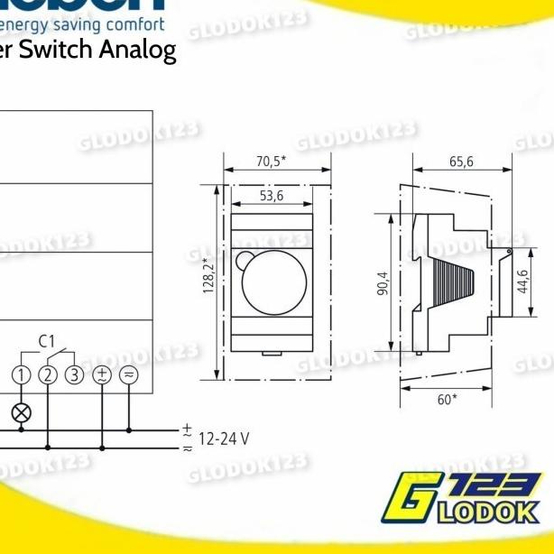 Jual Timer Switch Analog 100-240V AC 24 Jam TheBen SUL 181 D H Original ...