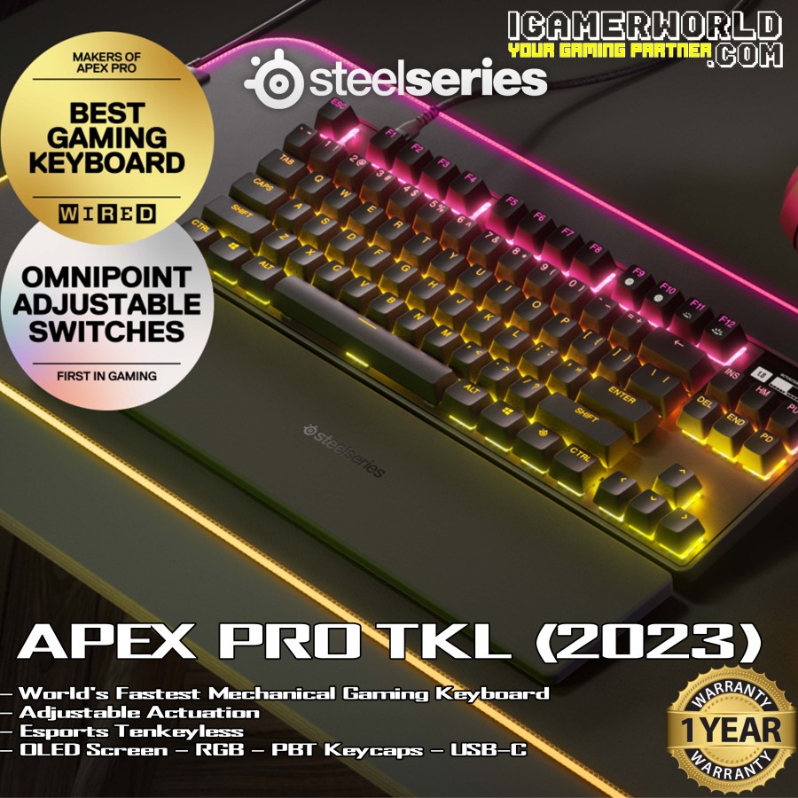 Jual Steelseries Apex Pro TKL 2023 OmniPoint 2.0 Switch Gaming Keyboard | Shopee Indonesia