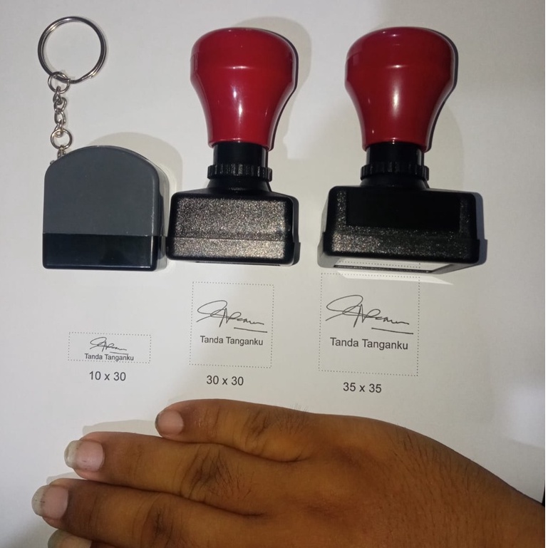 Jual Stempel Tanda Tangan 'NamaPerawat dan Paraf Guru / Stempel TTD ...