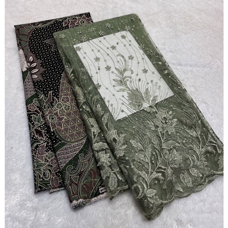 Jual Set/Paket Kain Bridesmaid Tile bordir Mutiara & Batik | Shopee ...