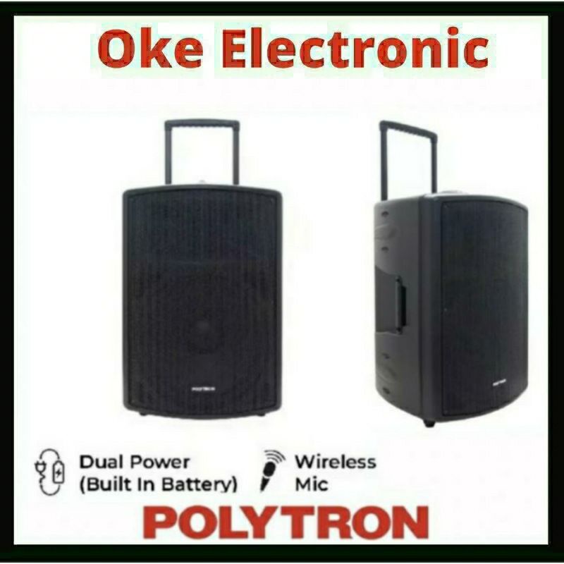 Jual SPEAKER PORTABLE WIRELESS BLUETOOTH POLYTRON PAS PRO 12F3 | Shopee ...