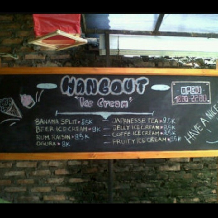Jual Papan Tulis Papan Menu Cafe Resto Kedai Restoran Gantung Tulis ...