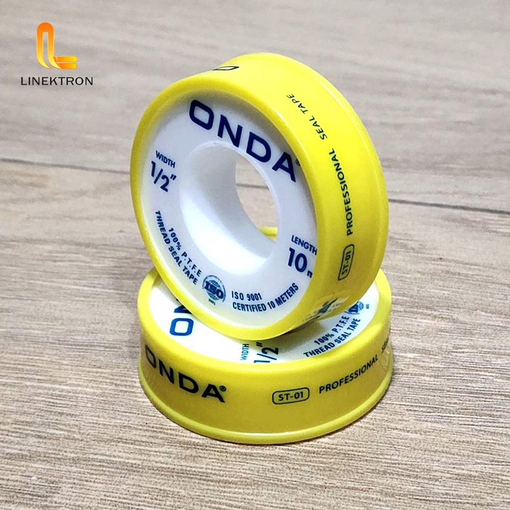Jual SEALTAPE ONDA 10 METER / SELTIP ONDA / SEAL TAPE ONDA / SEAL TIPE ...