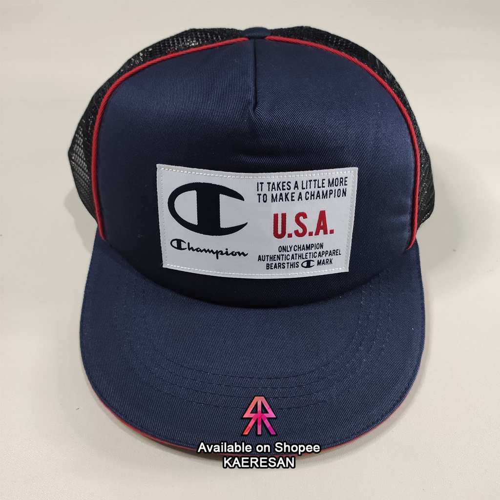 Jual Topi Champion Basketball Cap Navy Original | Shopee Indonesia