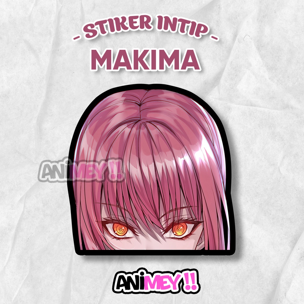 Jual Stiker Intip Makima Chainsawman / Sticker Anime Waterproof ...