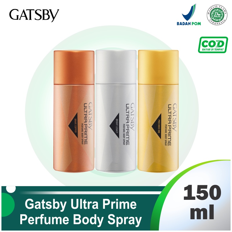 Jual Gatsby Ultra Prime Perfum Body Spray 150ml | Shopee Indonesia