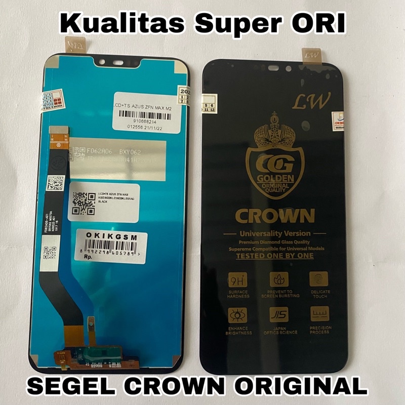 Jual CROWN | LCD TOUCHSCREEN ASUS ZENFONE MAX M2 ZB633KL X01AD COMPLETE ...